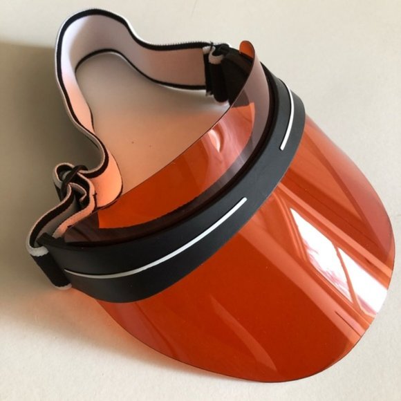 Eclectic Betty | Accessories | Orange Sun Visor Sport Shield Hard ...